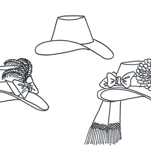 WN723 1860's Promenade Hat Sewing Pattern by Wingeo - Etsy