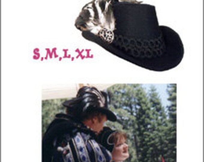 MC02 Men's Elizabethan Arched Brim Tall Hat Sewing Pattern by Lynn ...