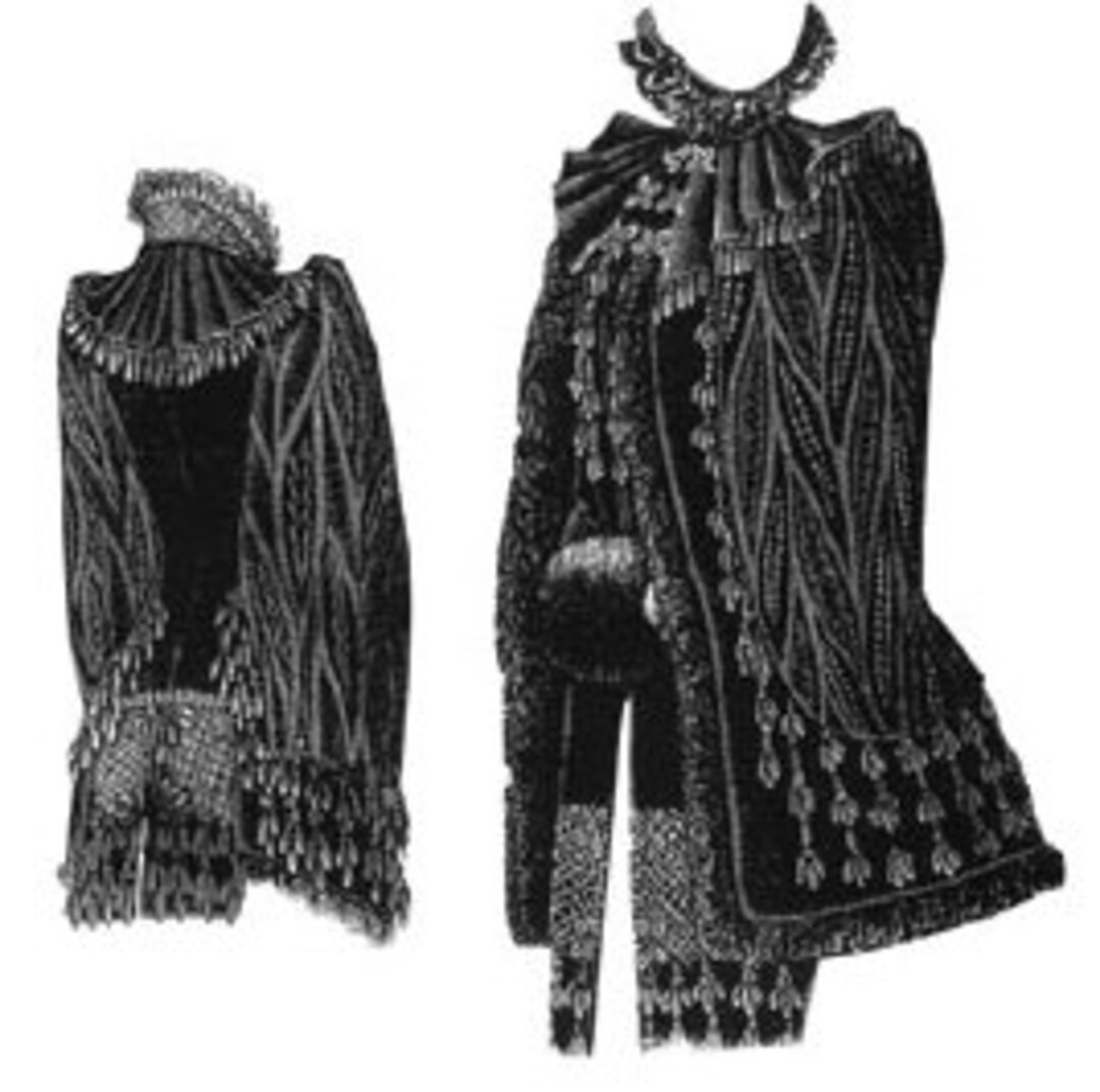 AG1444 1891 Plush Mantle for Elderly Lady Sewing Pattern by Ageless ...