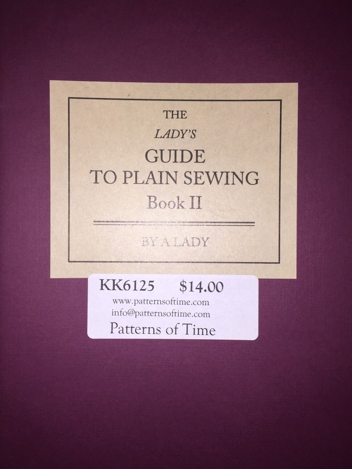 KK6125 the Lady's Guide to Plain Sewing Book II by - Etsy