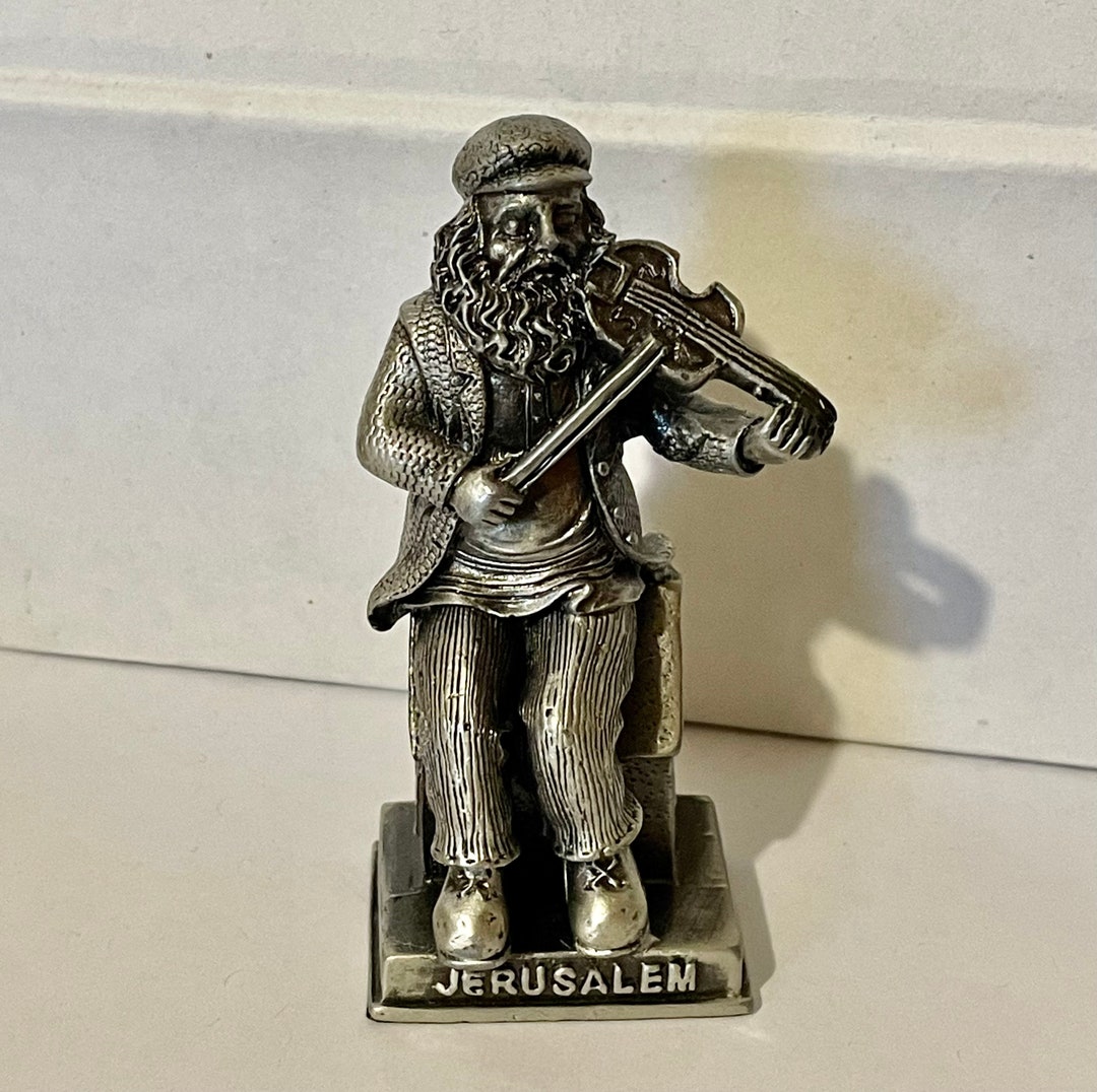 Klezmer Fiddler on the Roof Miniature Statue - Etsy