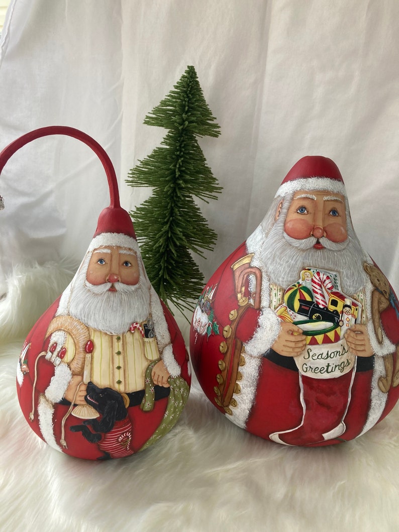 Seasons Greetings Santagourd - Etsy