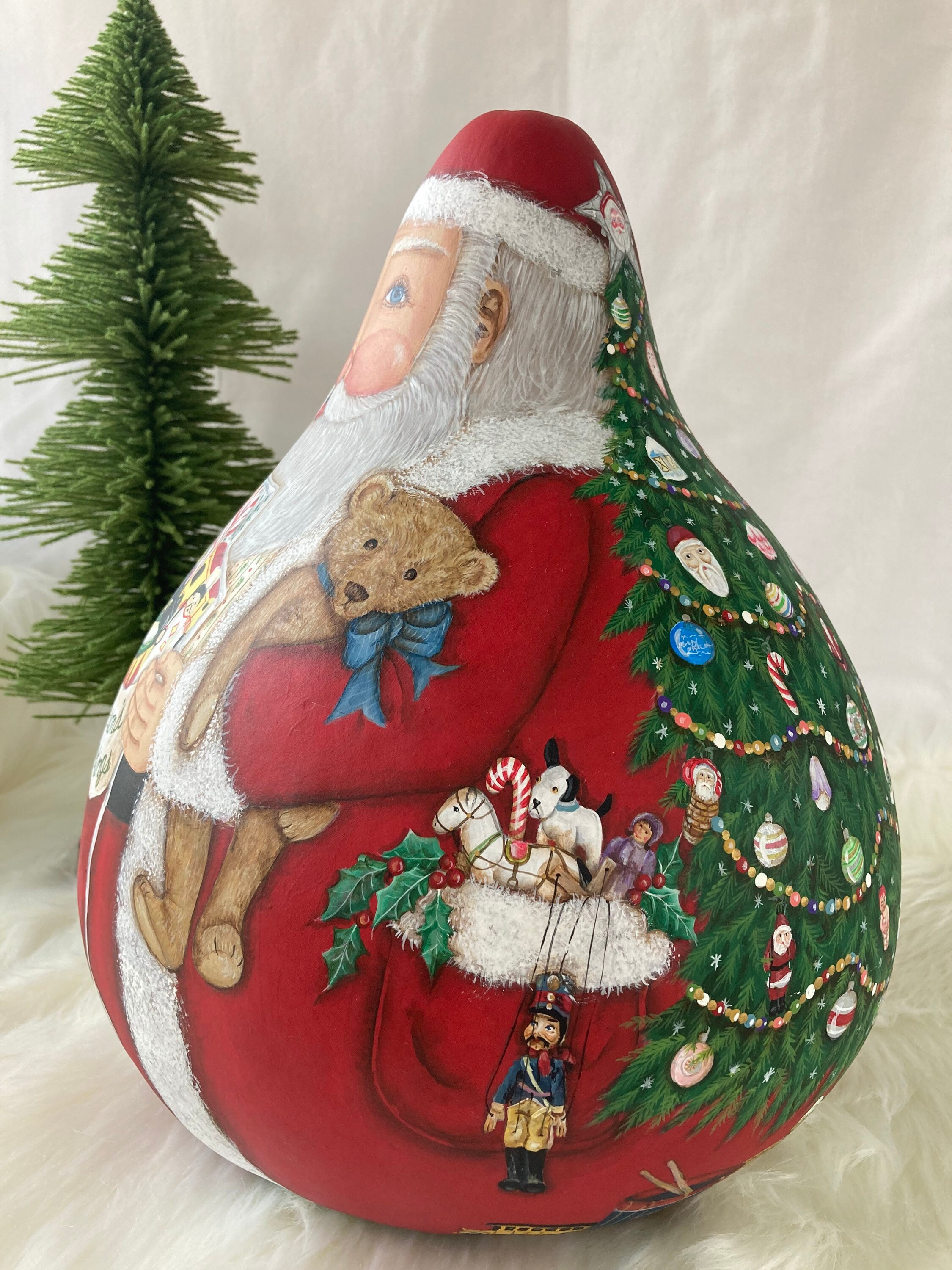 Seasons Greetings Santagourd - Etsy