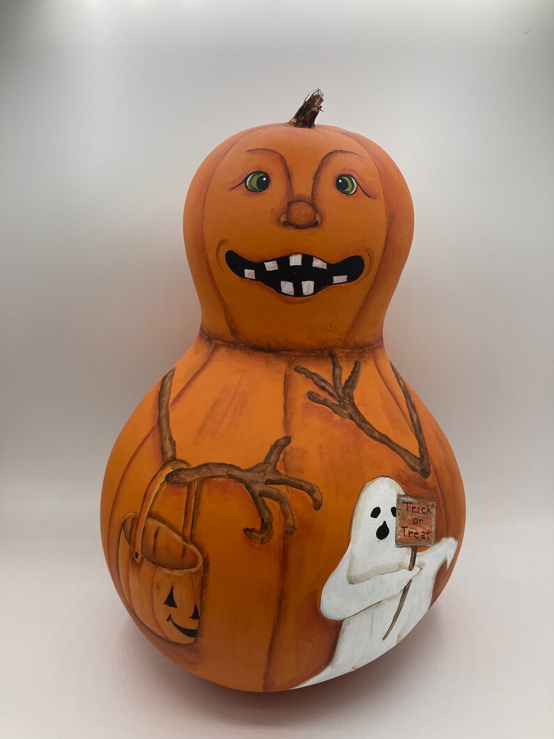 Trick or Treat Jack-o-gourd - Etsy