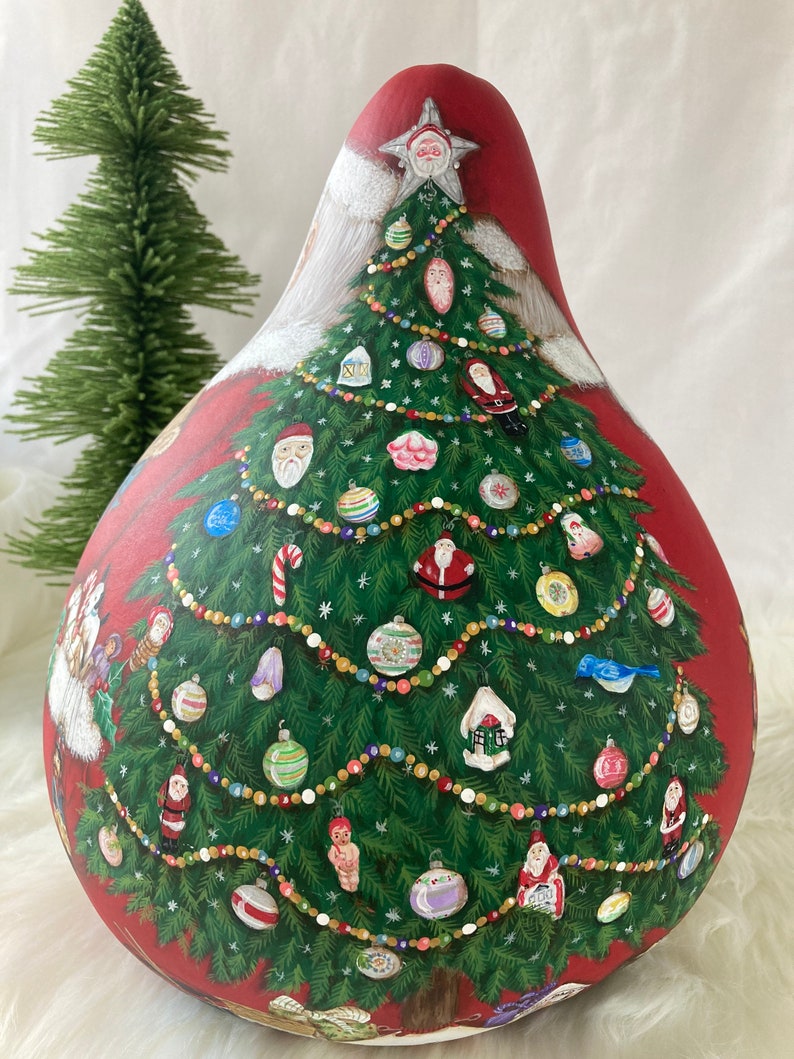 Seasons Greetings Santagourd - Etsy