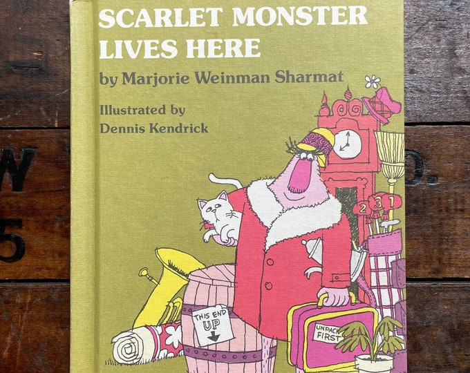 Scarlet Monster Lives Here by Marjorie Weinman Sharmat ~ Weekly Reader ...