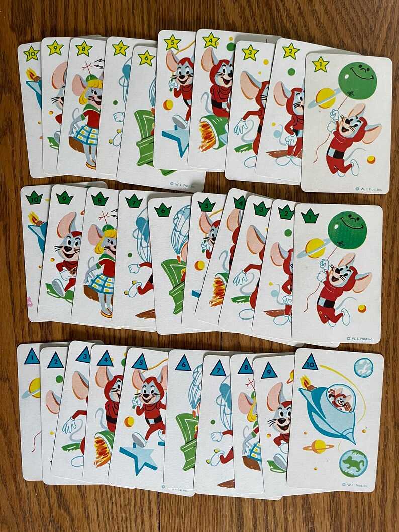 Space Mouse Card Game Vintage 1964 Fairchild Woody - Etsy