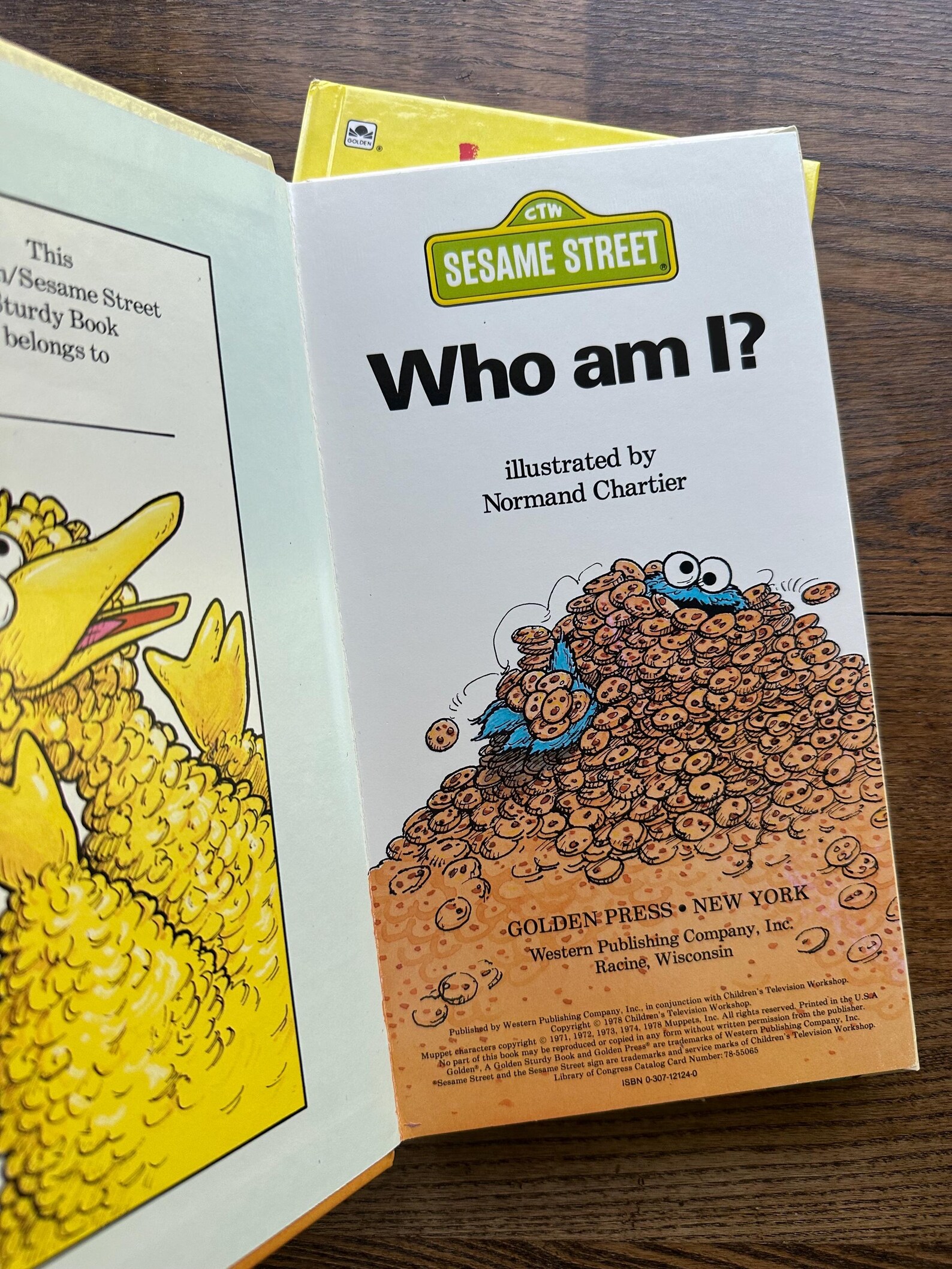 Who Am I? Sesame Street, A Golden Sturdy Book ~ Vintage 1978 ~ Children ...