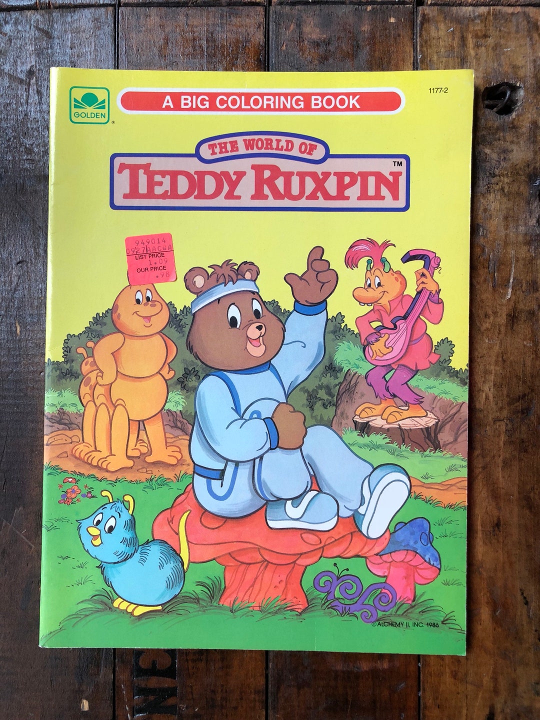Teddy Ruxpin Coloring Book ~ Vintage 1986 ~ Mostly Unused ~ Golden - Etsy