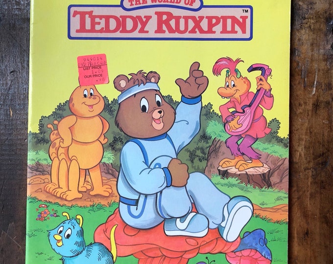 Teddy Ruxpin Coloring Book ~ Vintage 1986 ~ Mostly Unused ~ Golden - Etsy