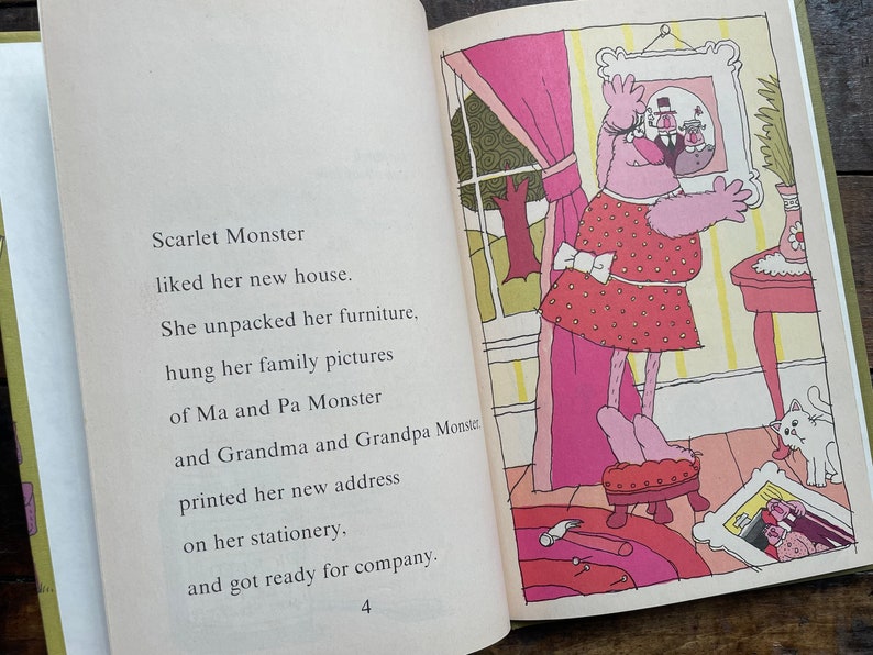 Scarlet Monster Lives Here by Marjorie Weinman Sharmat ~ Weekly Reader ...