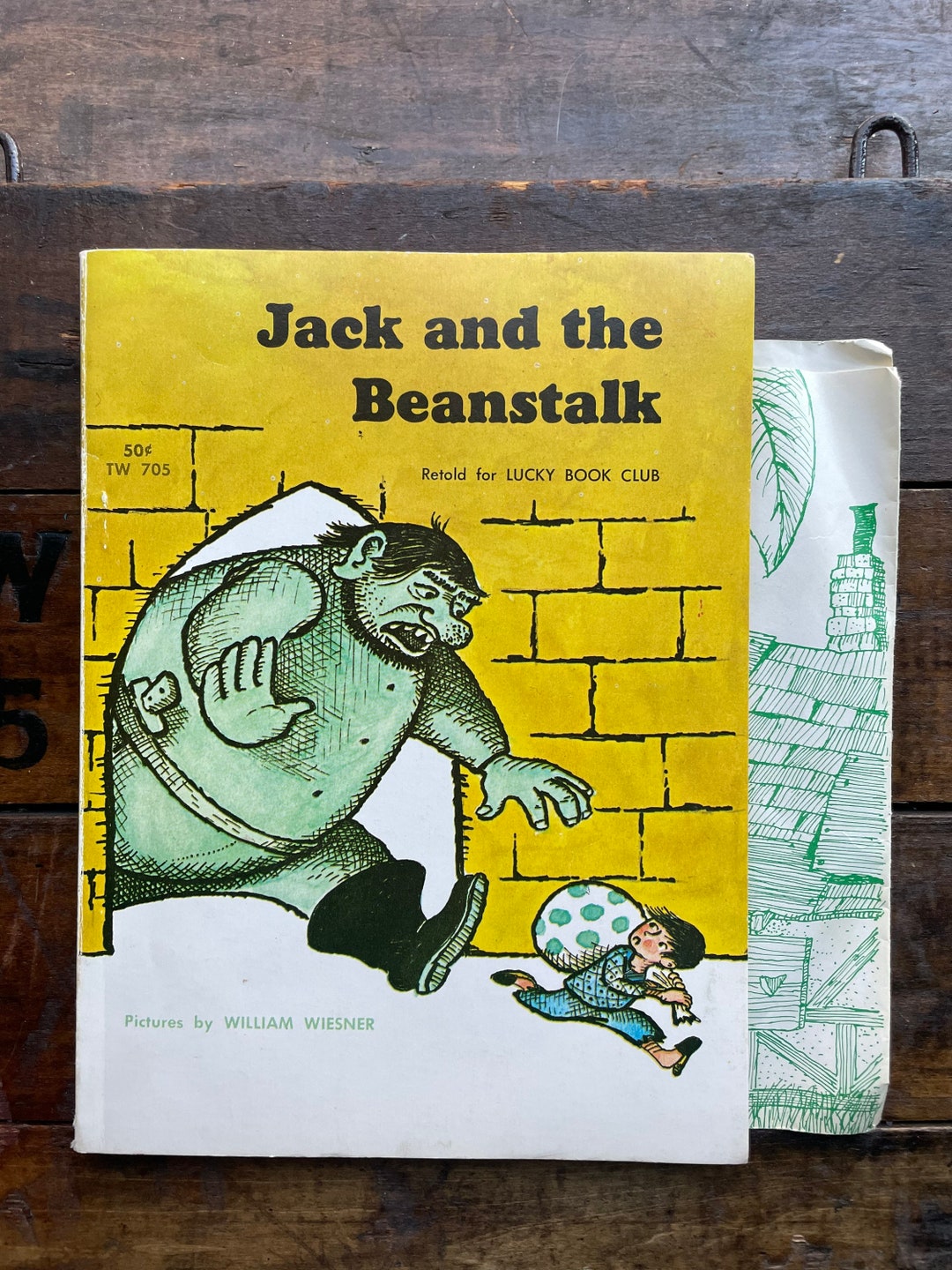 Jack and the Beanstalk Book & Record ~ Vintage Scholastic 1971 ~ Retold ...