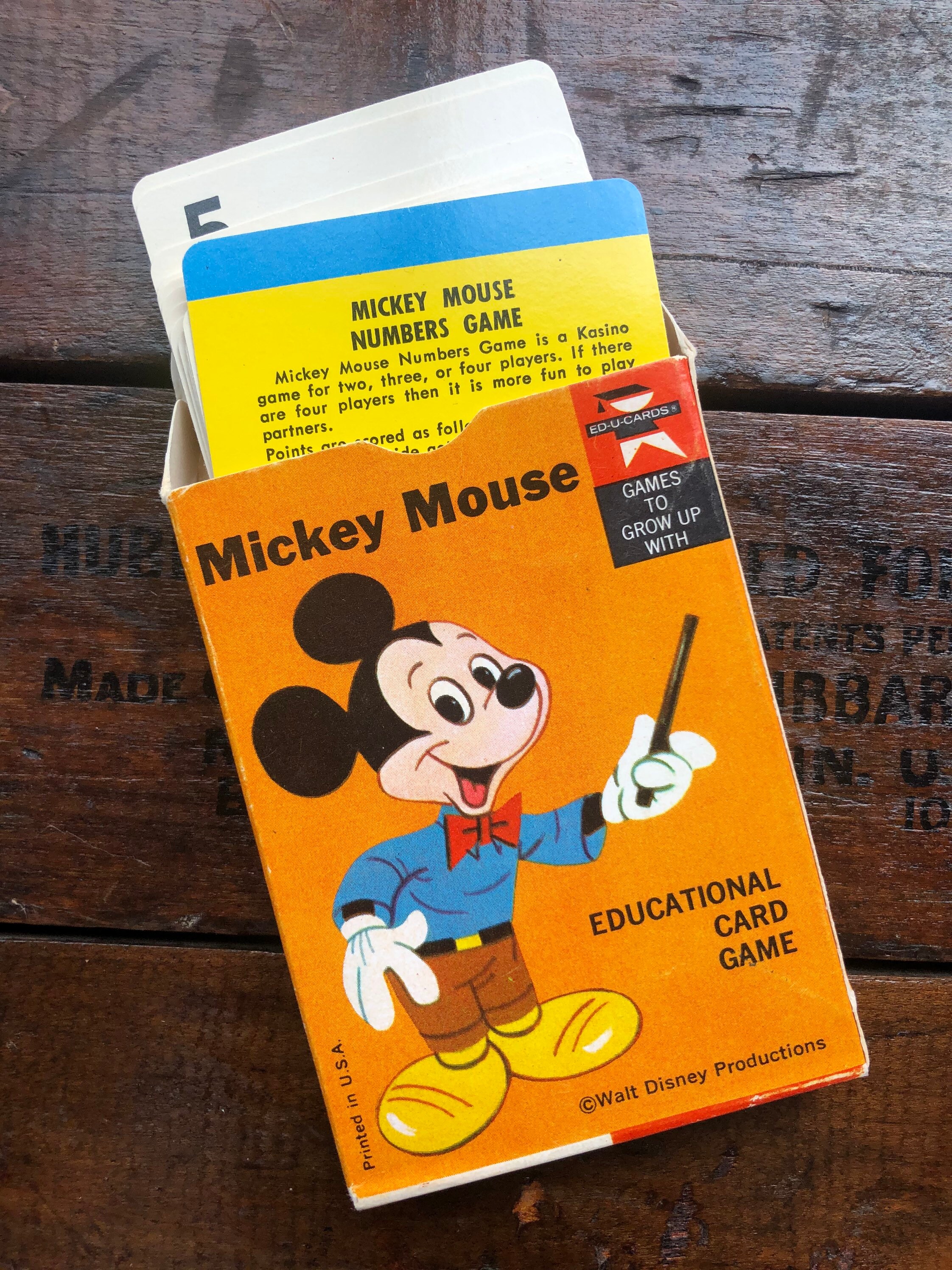 Ed-U-Cards Mickey Mouse Juego de cartas educativas Completa | Etsy