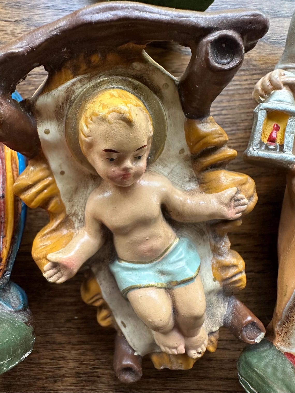 4 Piece Nativity Set, Holy Family & Angel ~ Made in Italy ~ Vintage ...