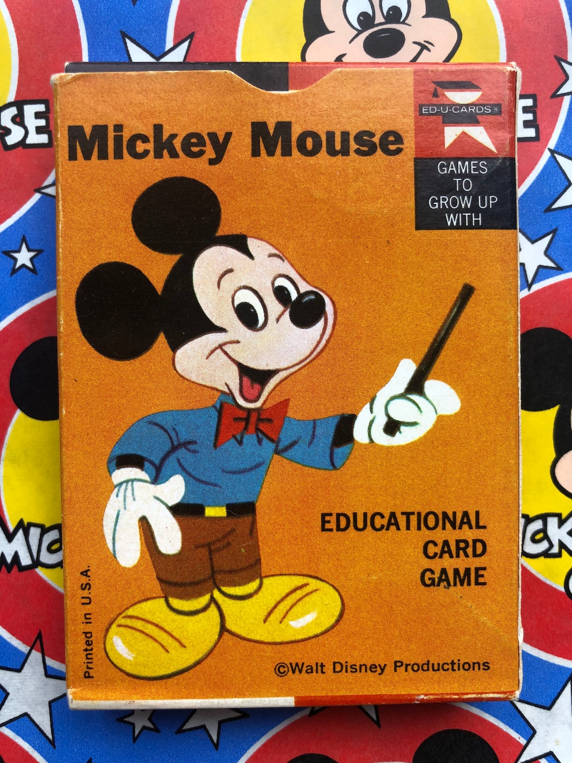 Ed-u-cards Mickey Mouse Educational Card Game Complete - Etsy