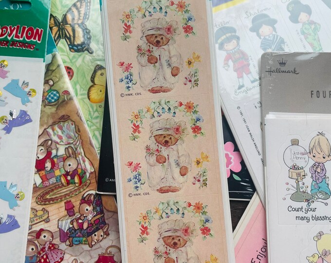 NOS Hallmark Mary Hamilton/mary's Bears Stickers ~ Vintage 1990's - Etsy