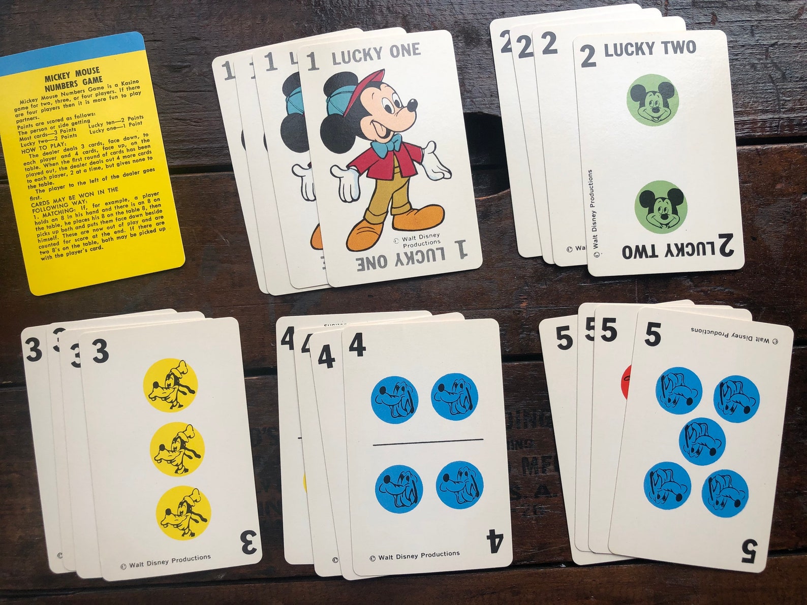Ed-U-Cards Mickey Mouse Juego de cartas educativas Completa - Etsy España
