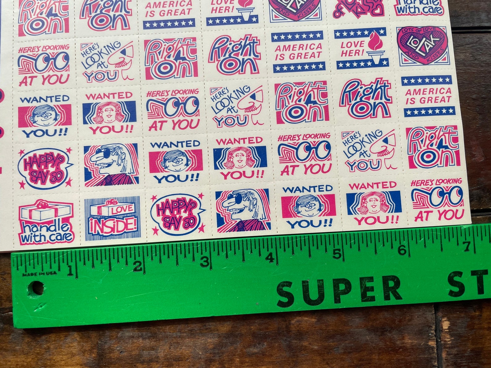 8 Sheets 1970's Mod Logos/stickers for Letters, Envelopes ~ Playful Put ...