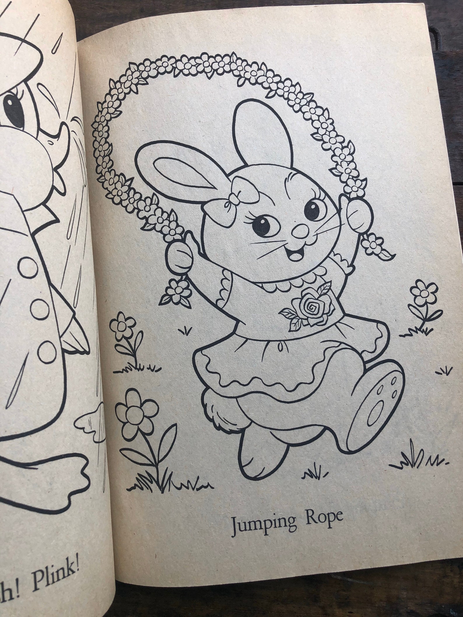 Whitman Hop Along Coloring Book 1975 Vintage Easter Only | Etsy