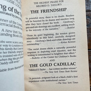 The Friendship & the Gold Cadillac by Mildred D. Taylor ~ A Bantam ...
