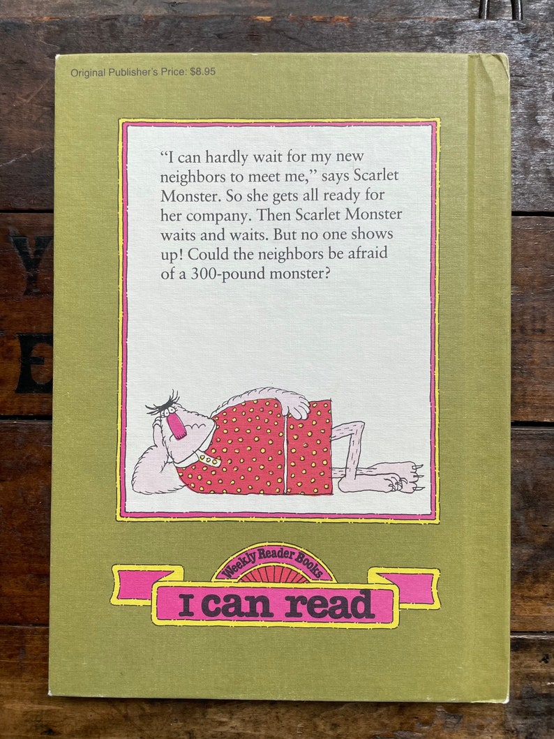 Scarlet Monster Lives Here by Marjorie Weinman Sharmat ~ Weekly Reader ...