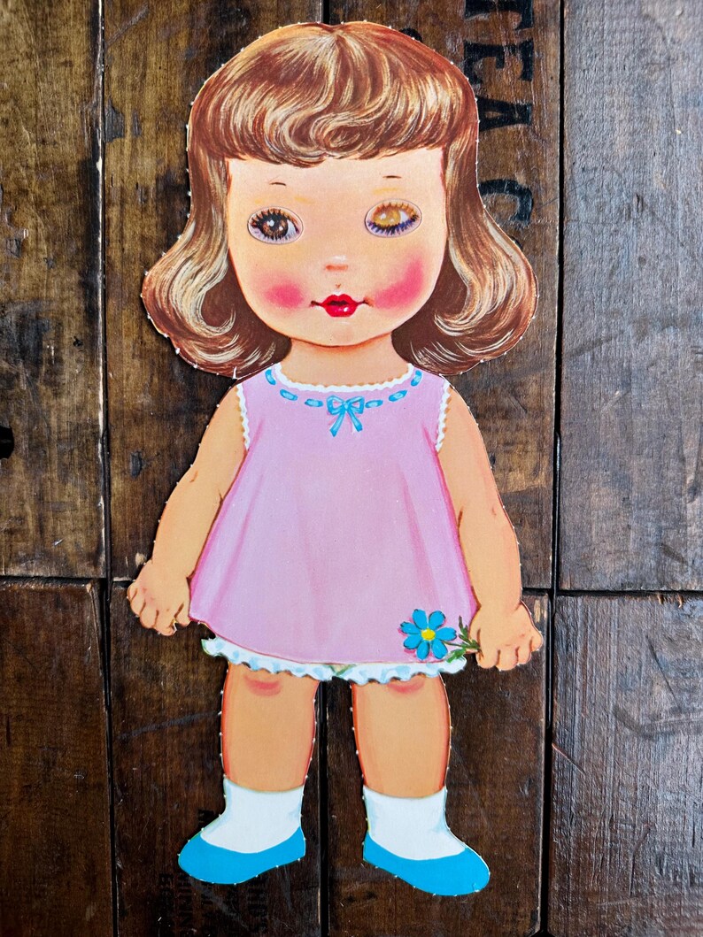 Large Paper Doll, Eyes Open & Close, Many Outfits ~ Vintage ~ Molly, 11 ...