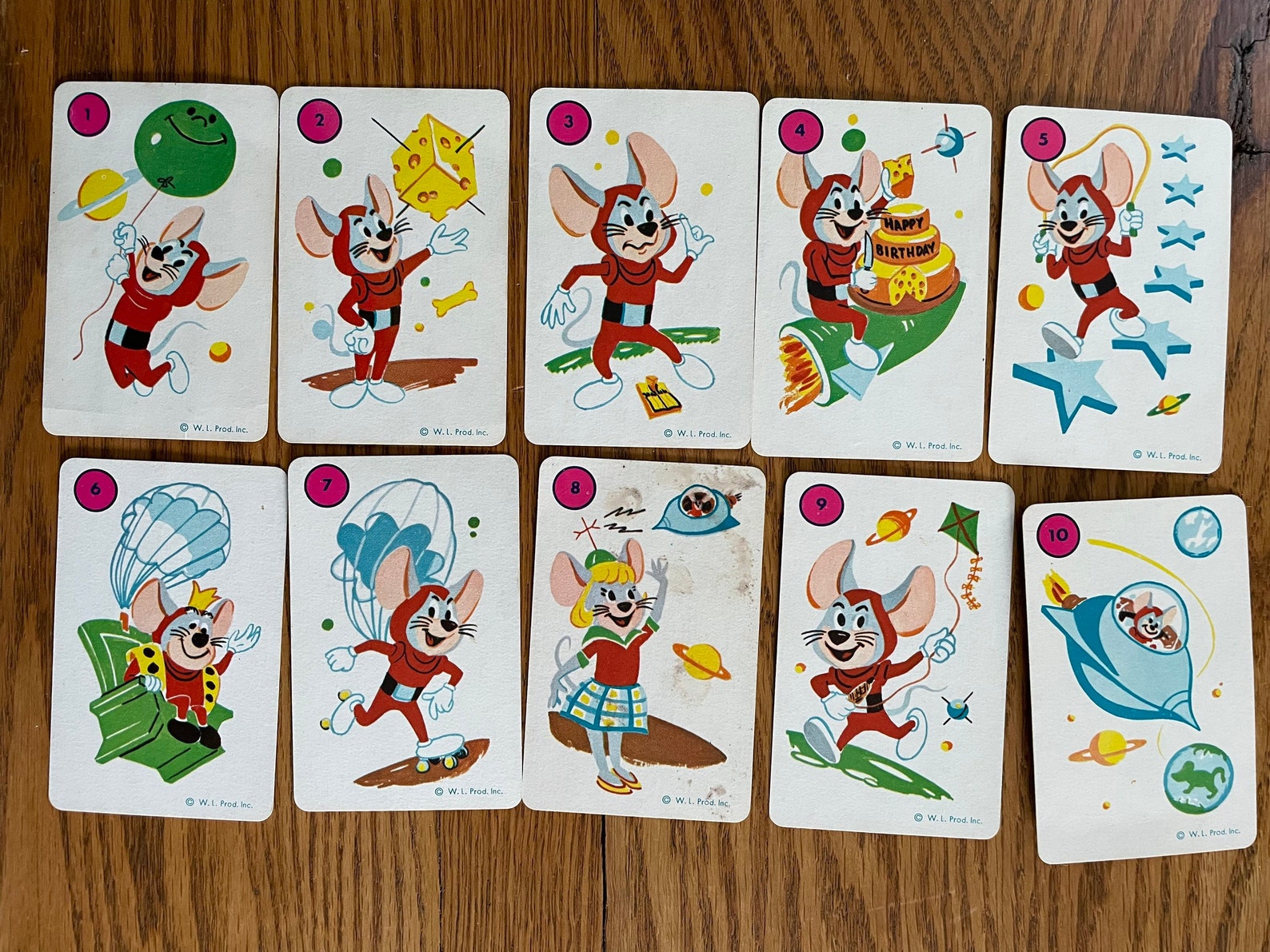 Space Mouse Card Game Vintage 1964 Fairchild Woody - Etsy
