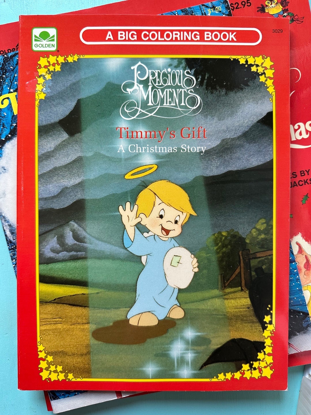 NOS Precious Moments Timmy's Gift - A Christmas Story, A Big Coloring ...