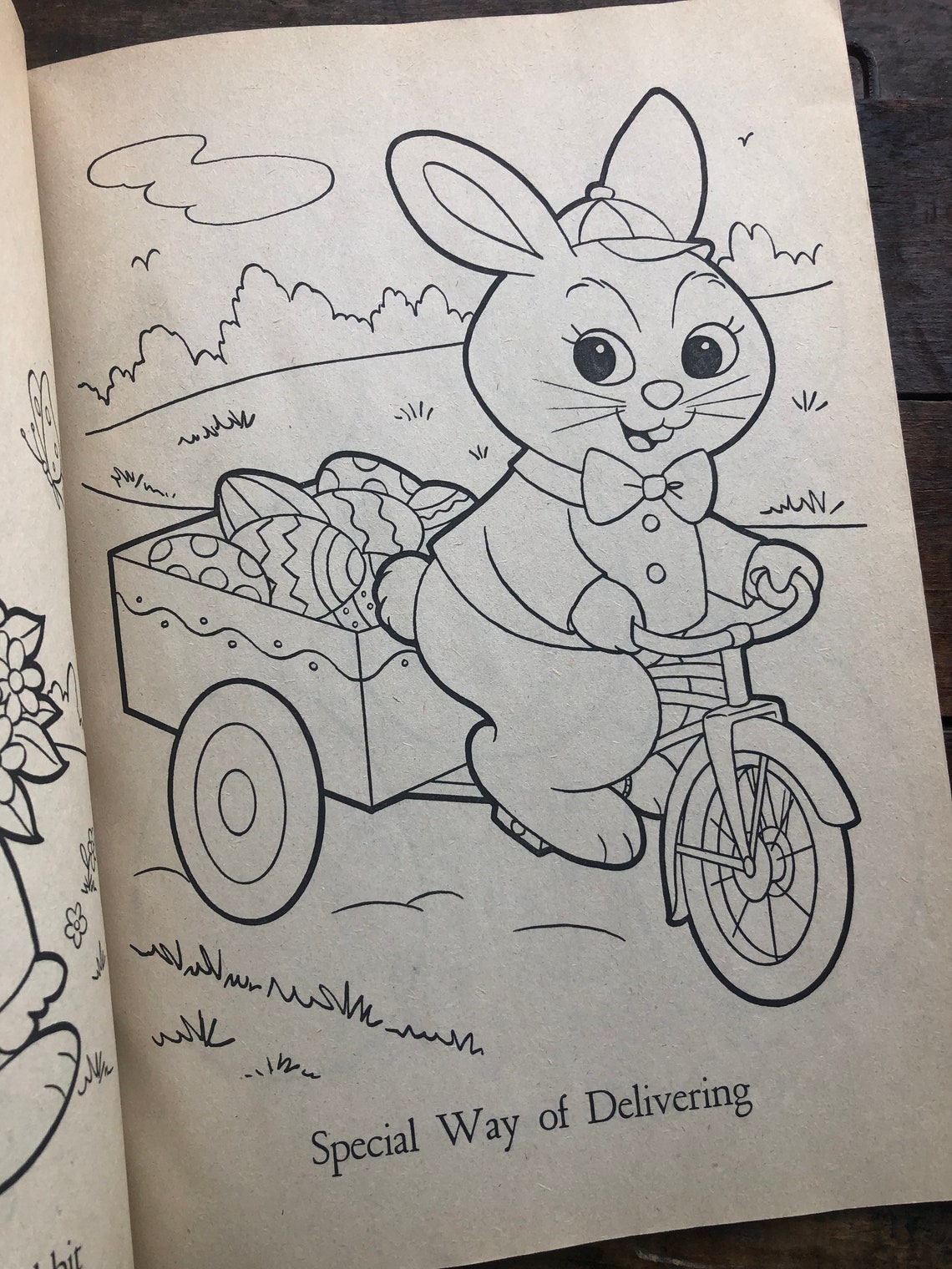 Whitman Hop Along Coloring Book 1975 Vintage Easter Only | Etsy
