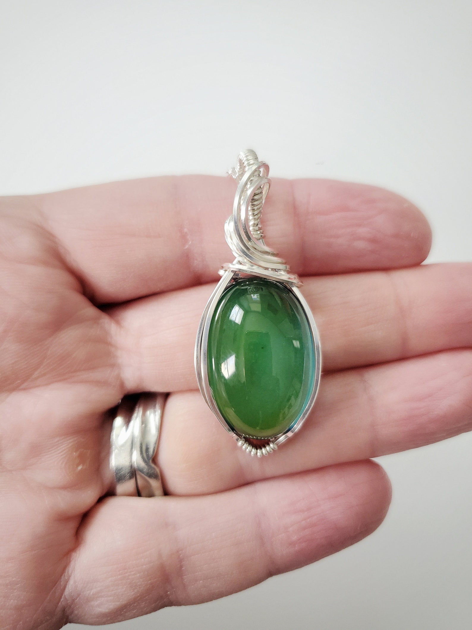 Mood Stone Necklace, Mood Stone Pendant, Color Changing Necklace, Mood ...