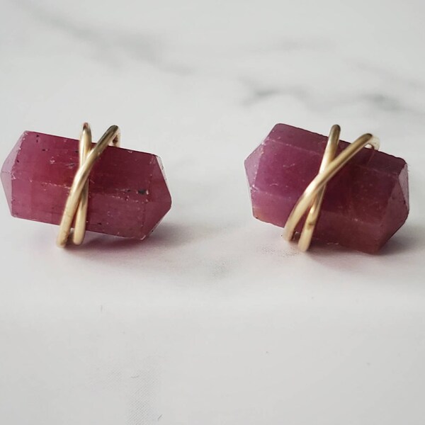 Ruby Earrings - Etsy