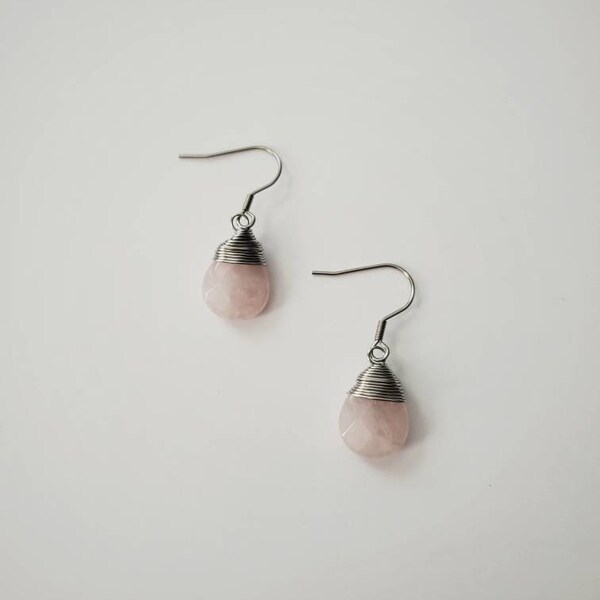 Quartz Earrings - Etsy