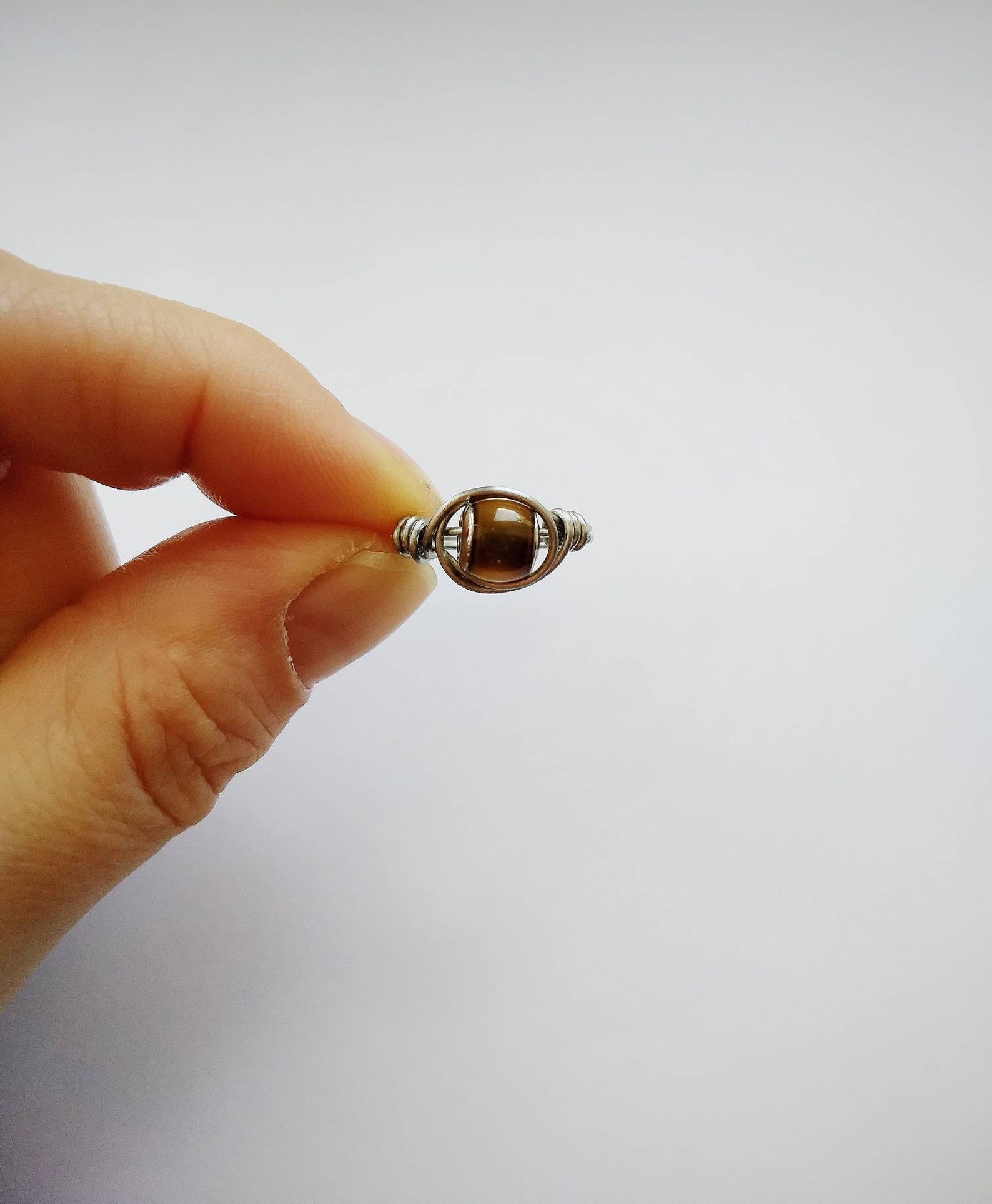 Adult Mood Ring, Wire Wrapped Ring, Boho Ring, Stainless Steel Ring - Etsy