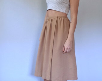Camel Color Skirt - Etsy