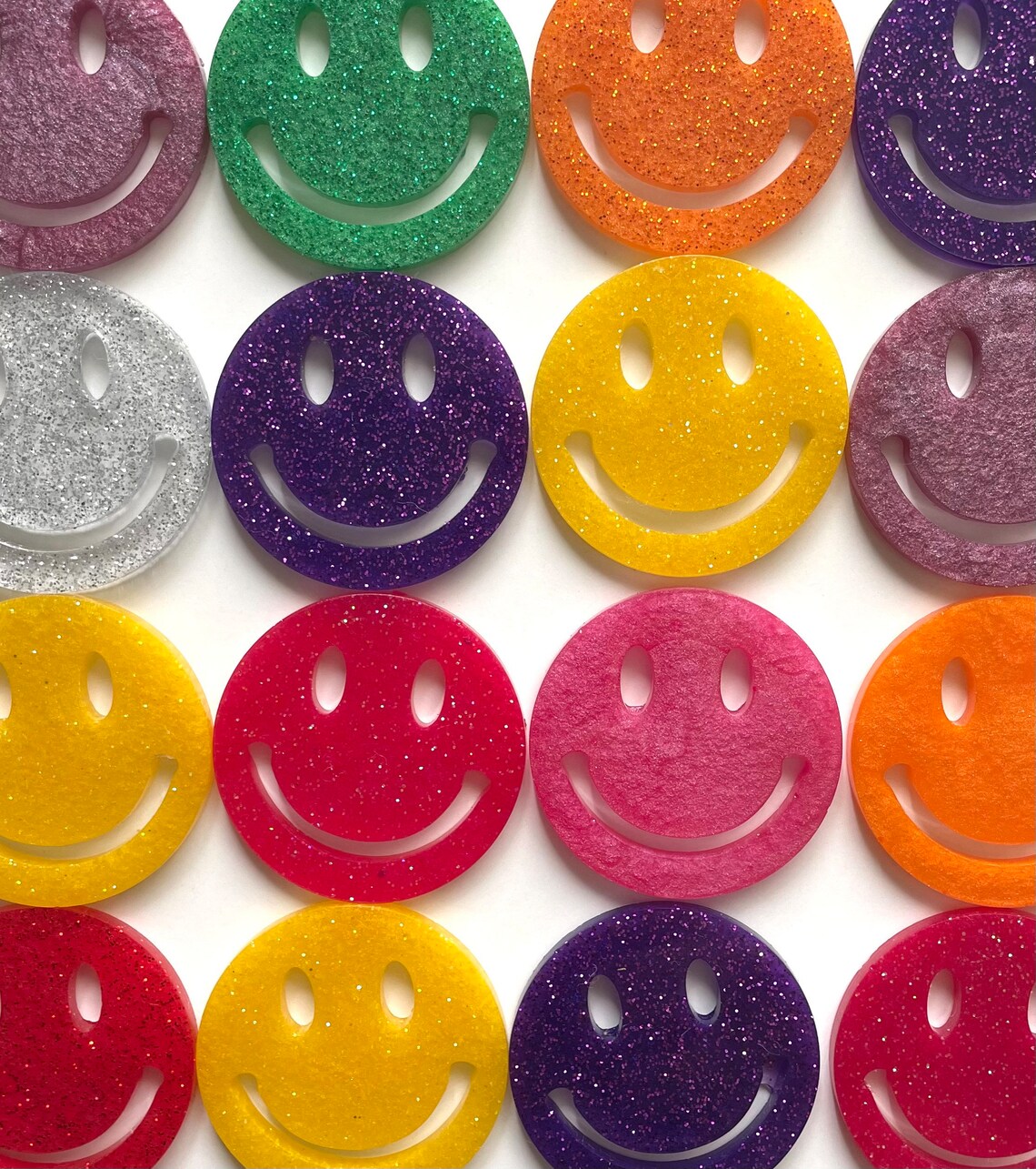 Smiley Face Loose Parts | Random Color Assortment | Stampers | Counters ...