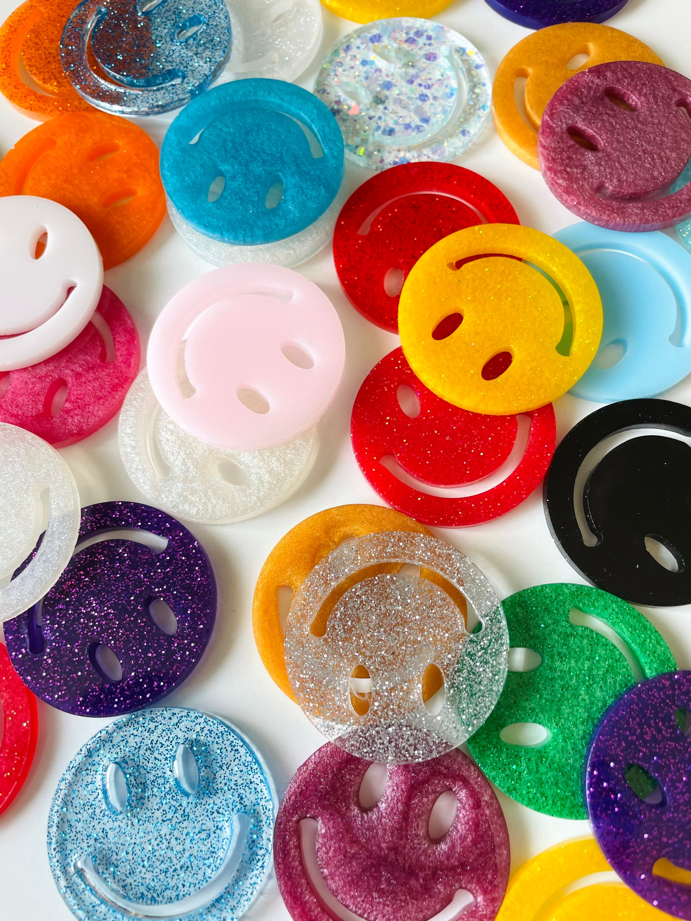 Smiley Face Loose Parts | Random Color Assortment | Stampers | Counters ...