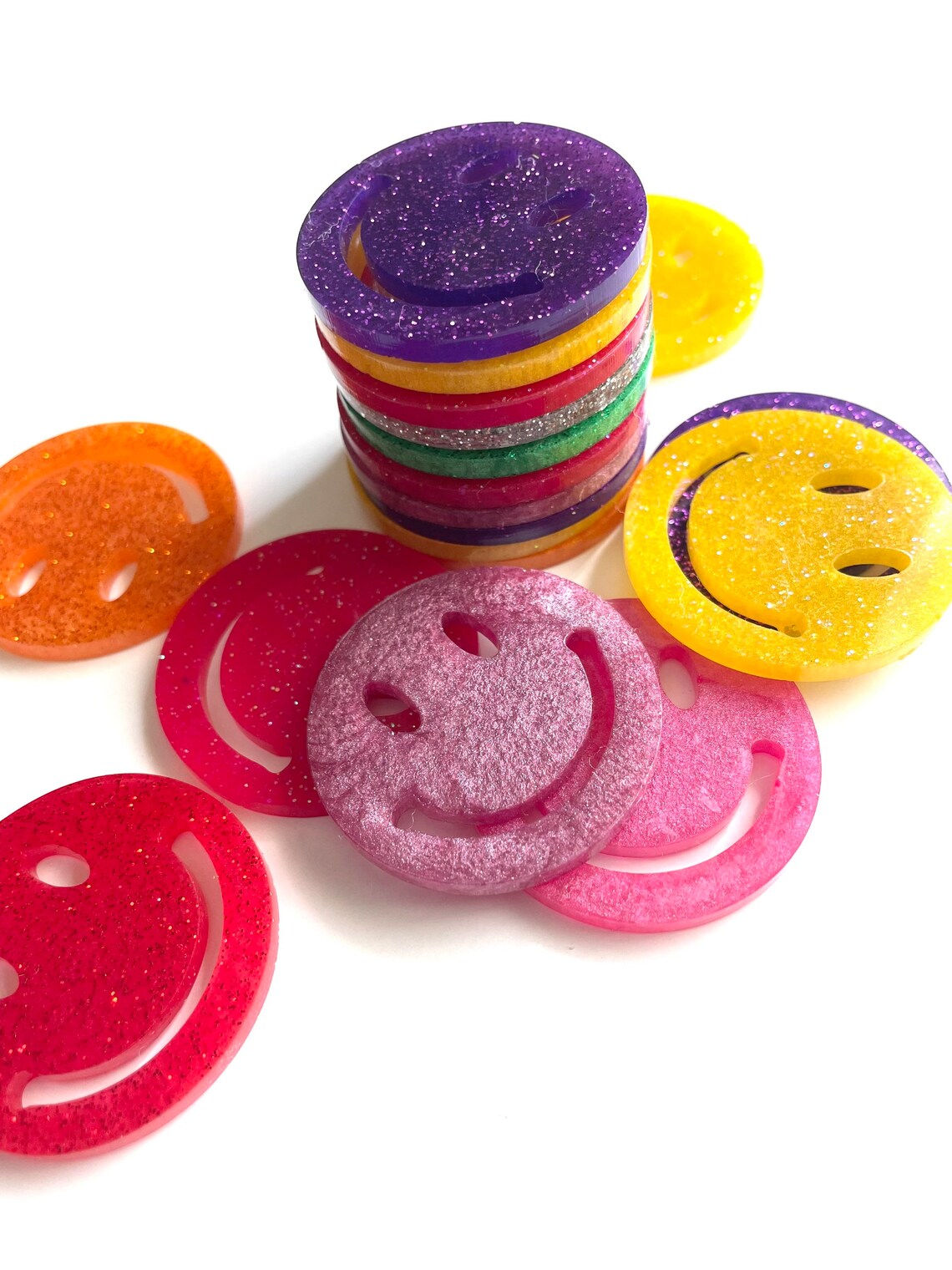 Smiley Face Loose Parts | Random Color Assortment | Stampers | Counters ...
