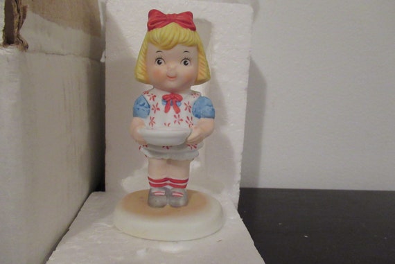 Campbell Soup Figurine Kids Bisque Porcelain Girl 1993 With | Etsy