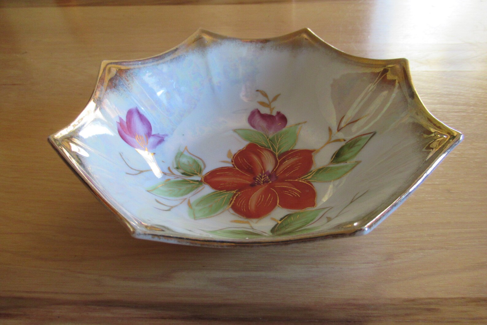 Trimont Ware Japan Iridescent Lustre Ware Porcelain Bowl Gold Trim ...