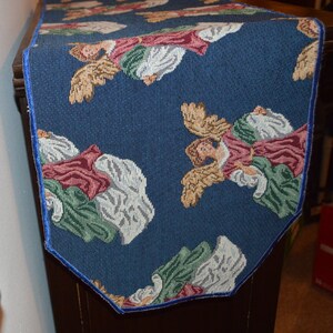 Angel Tablerunner, Angel Table Runner, Dresser Scarf, Tapestry Mantel ...