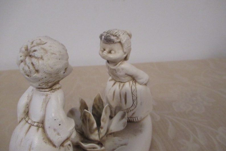 Kissing Couple Candle Holder Wolin Figurine Vintage Boy and - Etsy
