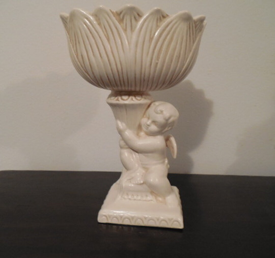Angel Bowl Angel Pedestal Bowl Ceramic Angel Dish Angel - Etsy