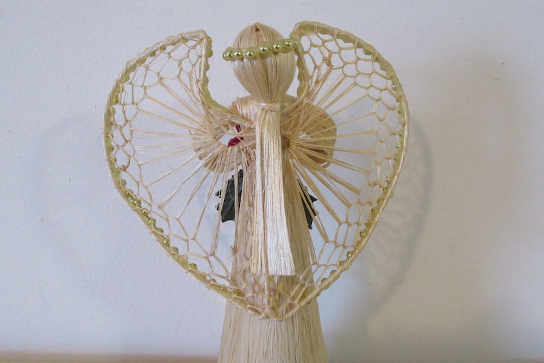 Christmas Angel, Abacá Angel, Straw Angel, Raffia Angel, Christmas ...