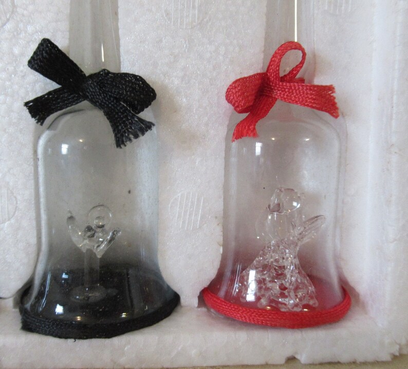 Glass Bells Christmas Set of Six Bells Original Box | Etsy