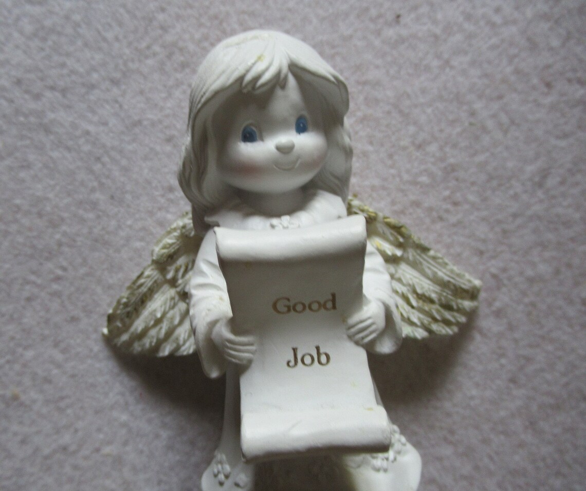 Ceramic Angel Good Job Angel Home Decor Angel With Wings - Etsy