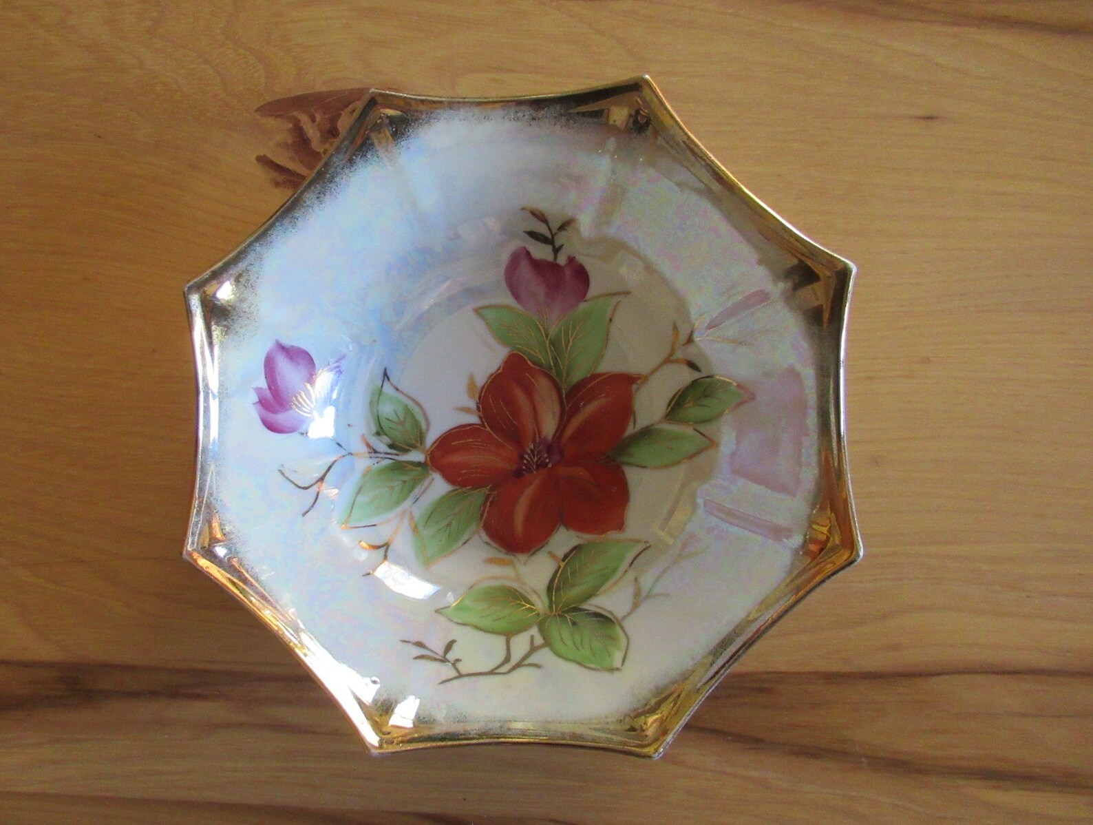 Trimont Ware Japan Iridescent Lustre Ware Porcelain Bowl Gold Trim ...