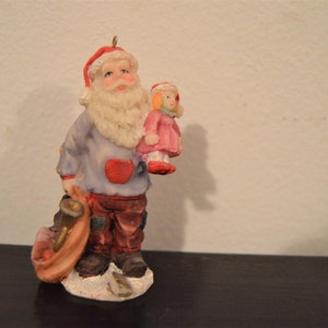 Santa Statue ~ 5 Santa Figurine ~ Vintage Santa Decor ~ Santa Claus ...