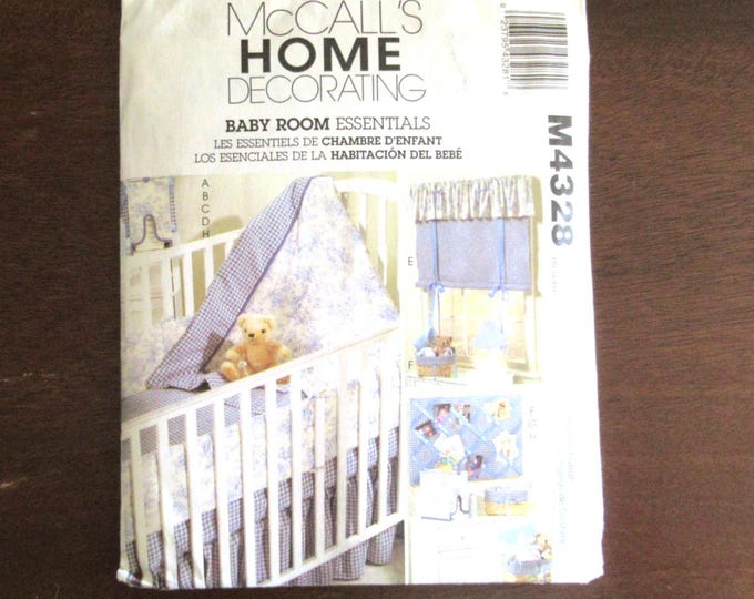 Mccall's 4328 M4328 Sewing Pattern, Crib Quilt, Bumper Pads, Mattress ...