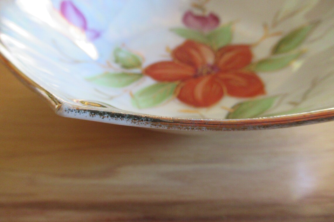 Trimont Ware Japan Iridescent Lustre Ware Porcelain Bowl Gold Trim ...