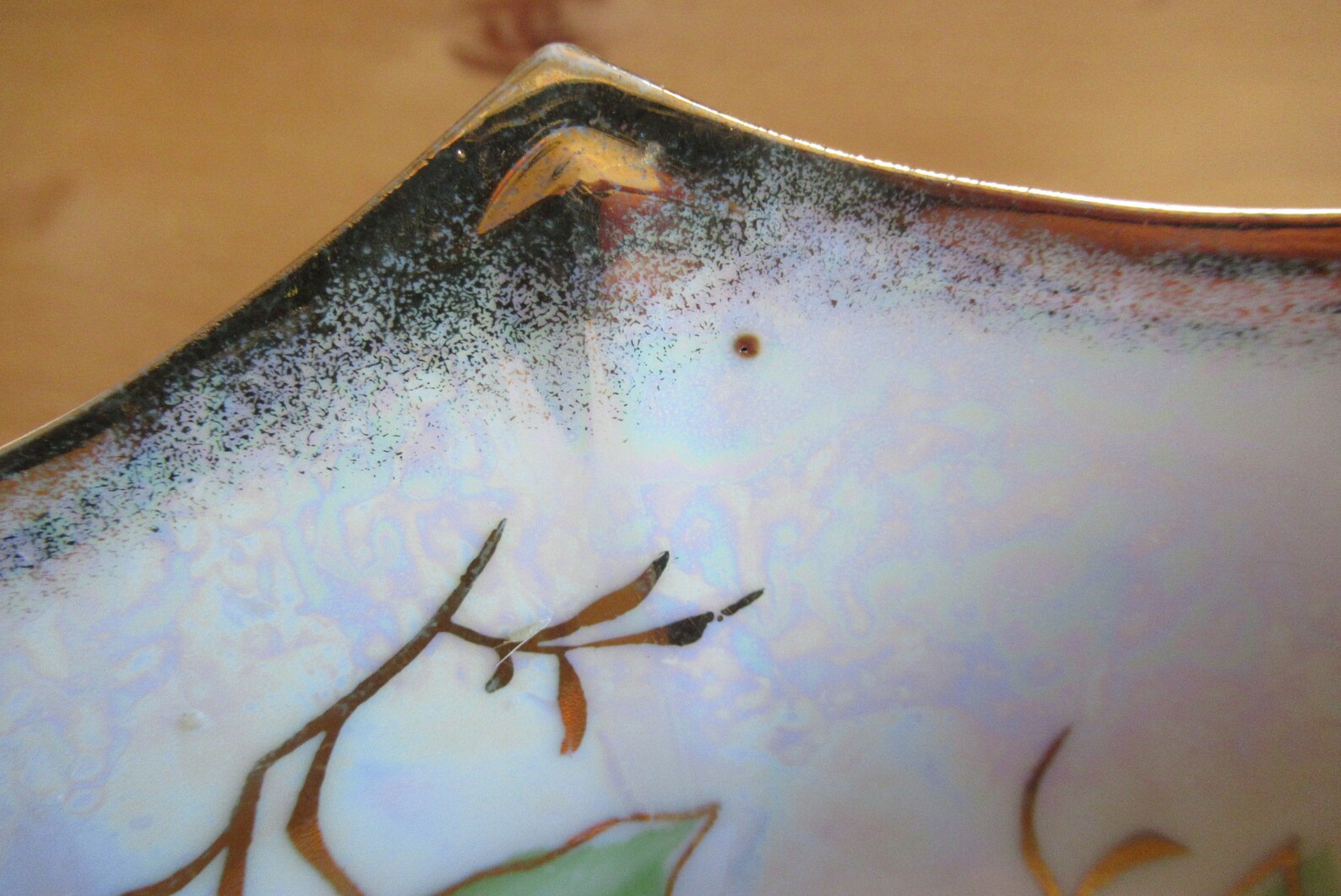 Trimont Ware Japan Iridescent Lustre Ware Porcelain Bowl Gold Trim ...